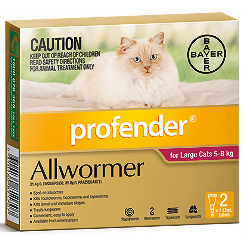 Profender for Large Cats 5-8kg Red - 2 Pack