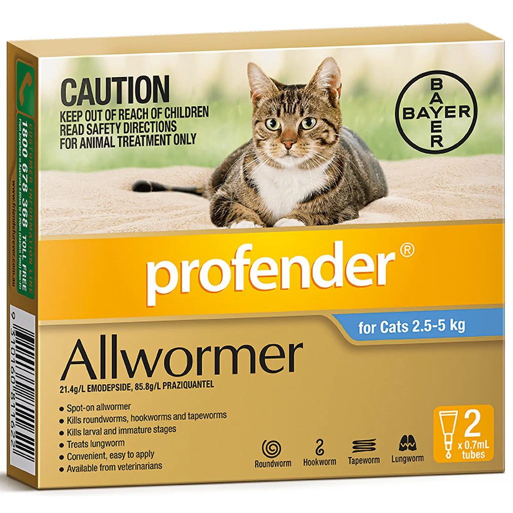 Profender for Cats Blue 2.5-5kg - 2 Pack